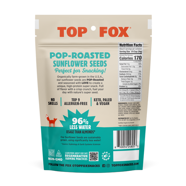 CLASSIC RANCH SUNFLOWER SEEDS – Top Fox Snacks